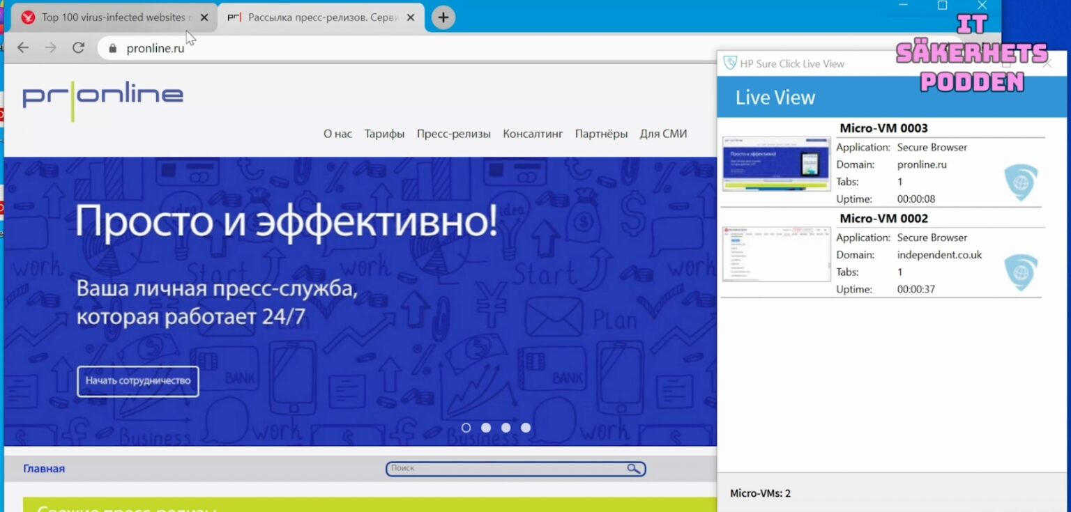 Show Notes för #100 - Säkerheten i HP SureClick - IT-säkerhetspodden